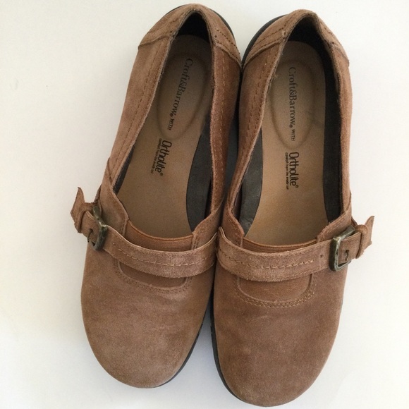 croft & barrow | Shoes | Croft Barrow Ortholite Brown Suede Slip On ...